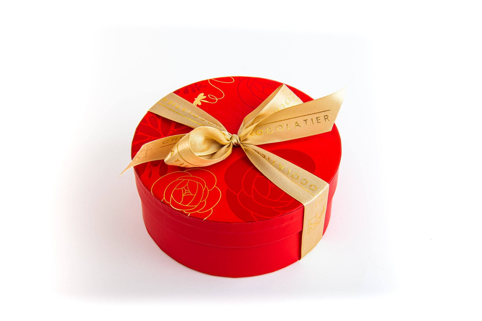 24 Piece Round Red Gift Box – Chocolate Covered Money / KC Chocolatier
